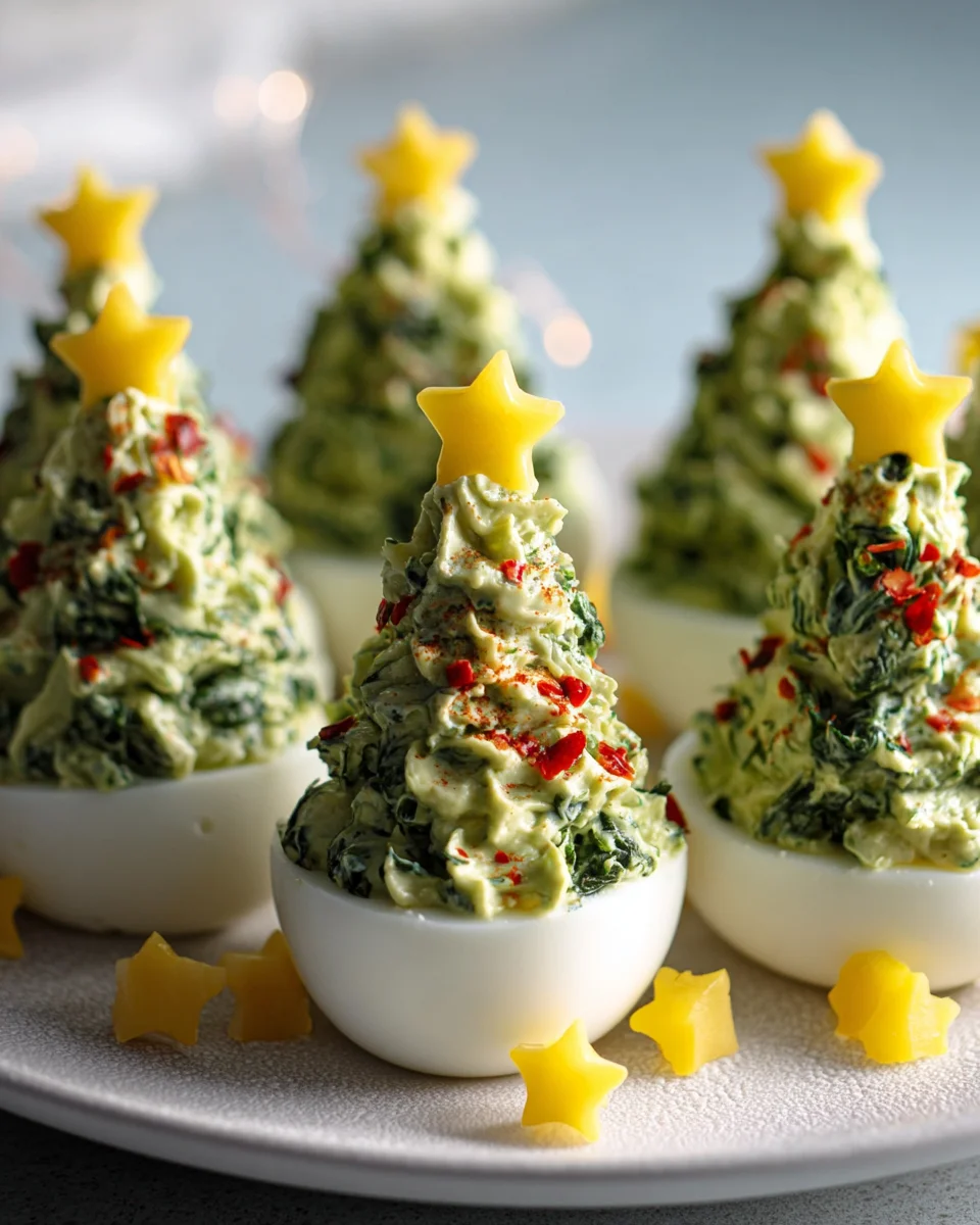 Deviled Egg Christmas Trees: Festive & Easy Holiday Appetizer - Homesmad
